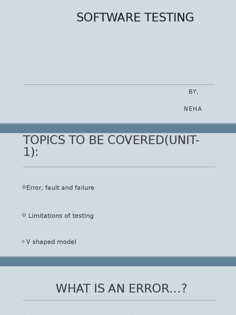 Software Testing - 1 | PDF