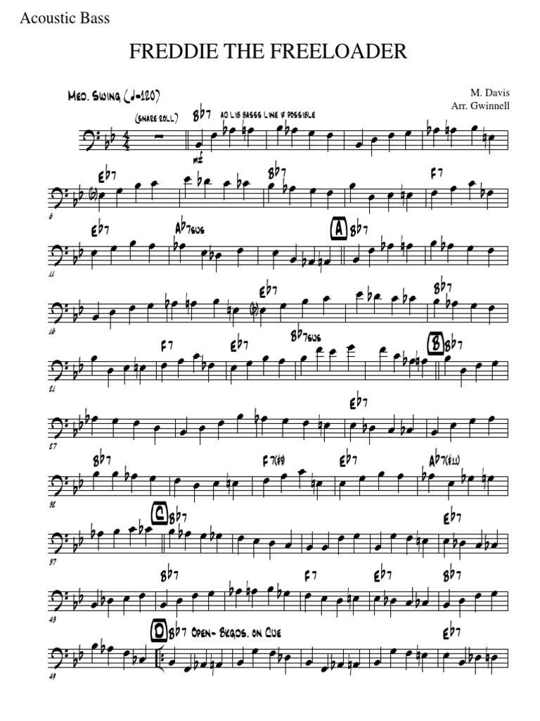 Freddie Freeloader - Acoustic Bass | PDF | Livres de cuisine, nourriture et vin