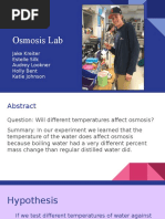 Temperature's Impact on Osmosis | PDF | Osmosis | Cell (Biology)