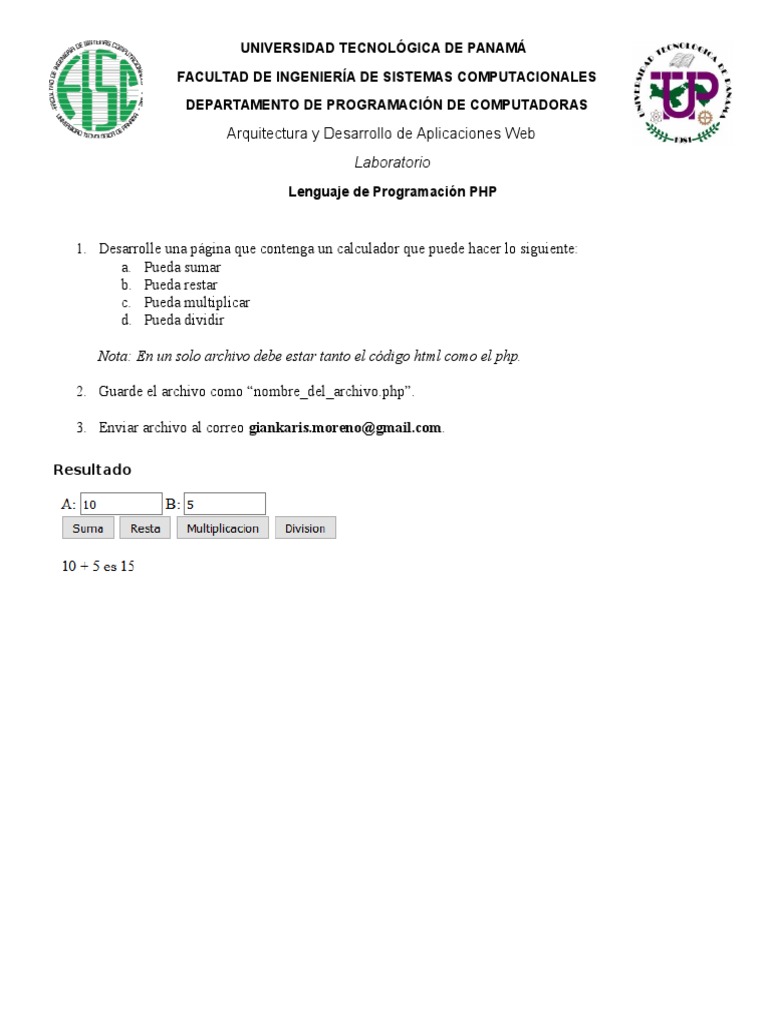 Guia de Laboratorio de PHP | PDF