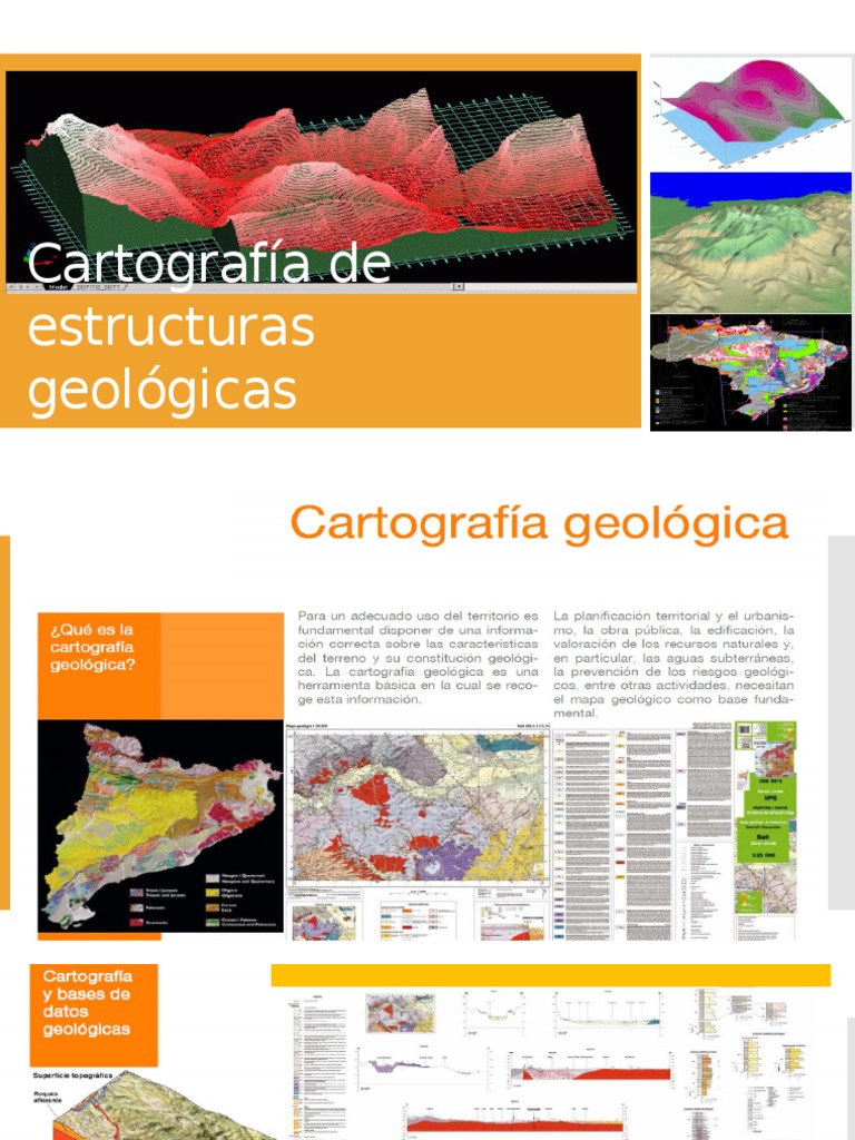 Cartografia de estructuras geologicas