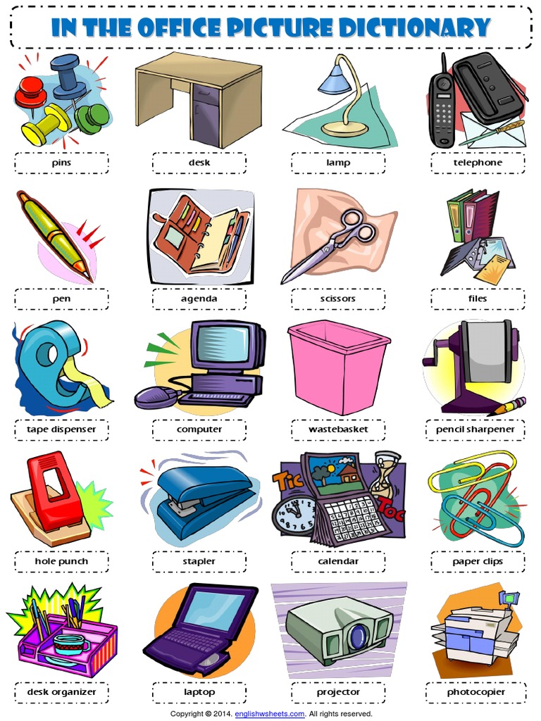 in-the-office-esl-picture-dictionary-worksheet-pdf