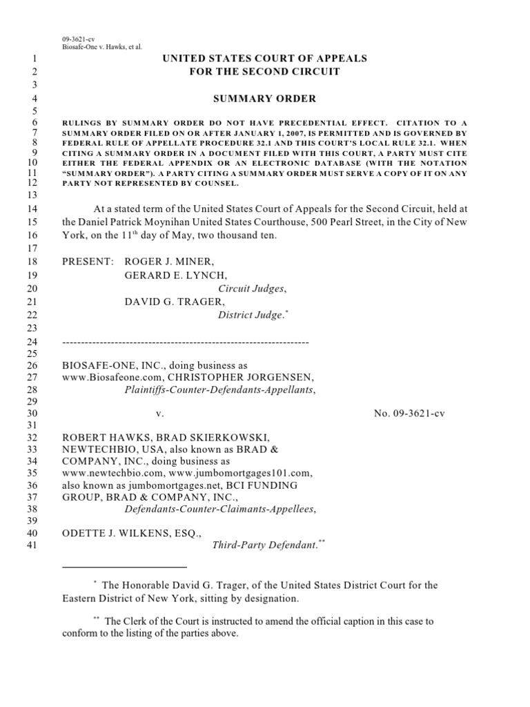 Decision Biosafe Idea Disclosure | PDF | Summary Judgment | Discovery (Law)