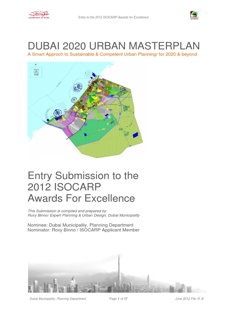 AfE 2012 - Dubai Municipality - Planning Department | PDF | Economic ...