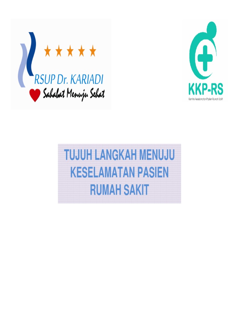 7 Langkah Keselamatan Pasien | PDF | Karier & Perkembangan | Bisnis