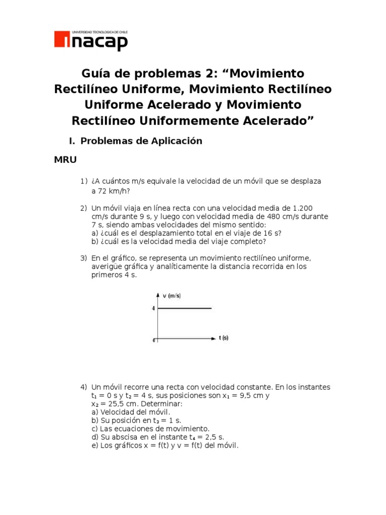Mru Mrua Mcu Mcua | PDF | Movimiento (física) | Velocidad