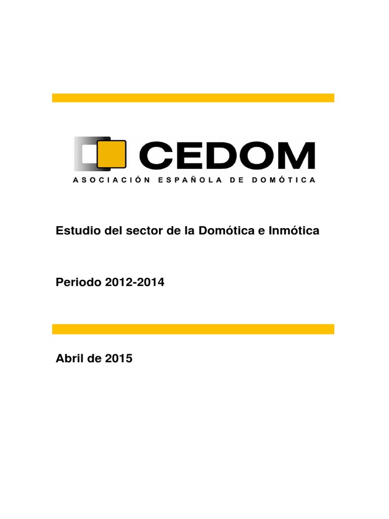 Cedom Estudio | PDF | Automatización del hogar | Conservación de energía