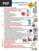 Laboratory Safety Rules and Procedures | PDF | Laboratories | Waste