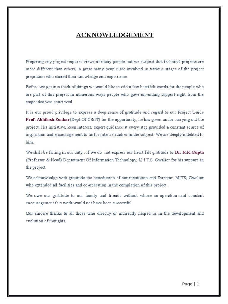 Acknowledgement | Graphical User Interfaces | Systems Engineering