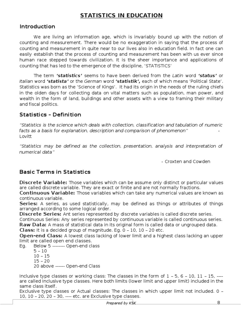 Statistics in Education - Made Simple | PDF | Mode (Statistics) | Median