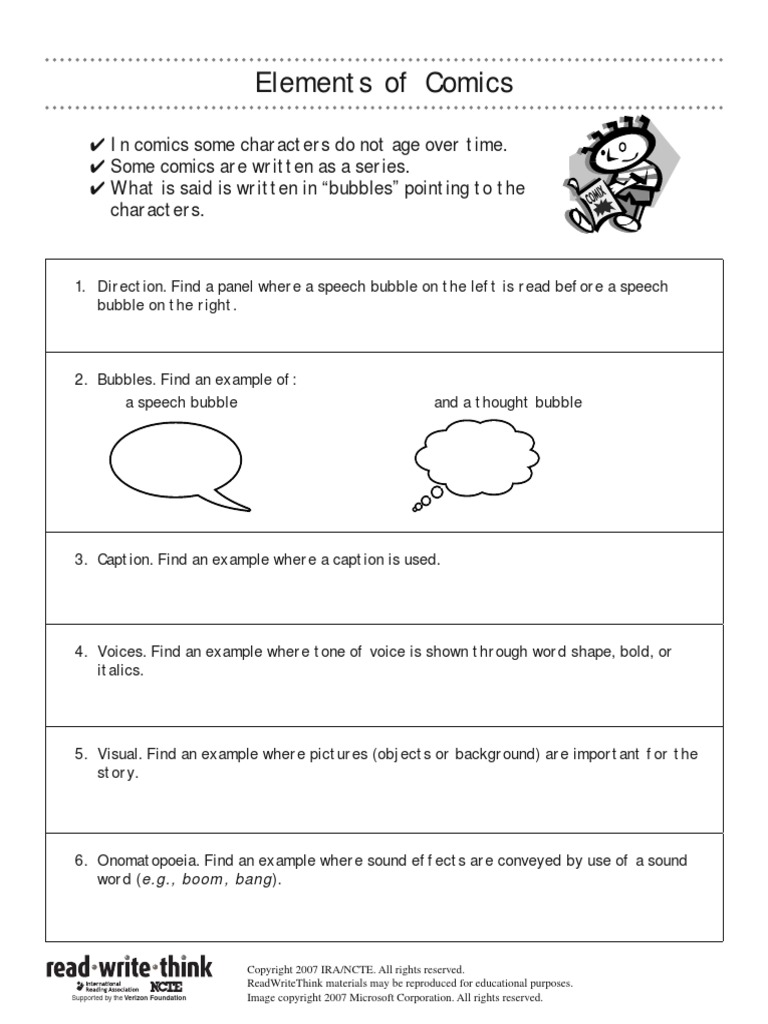 Elements of Comic | PDF