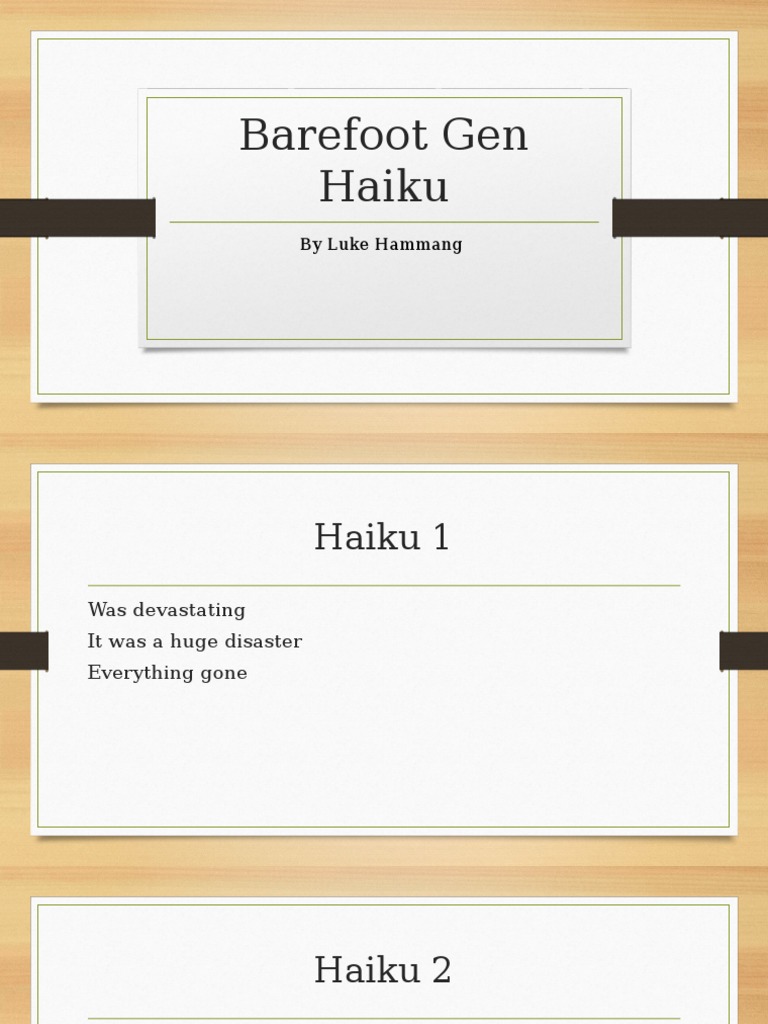 Haikus on War and Devastation | PDF