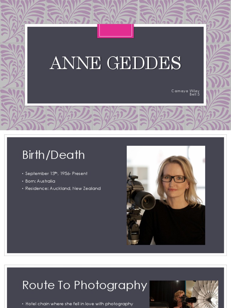Anne Geddes: Baby Photography Pioneer | PDF | Home & Garden