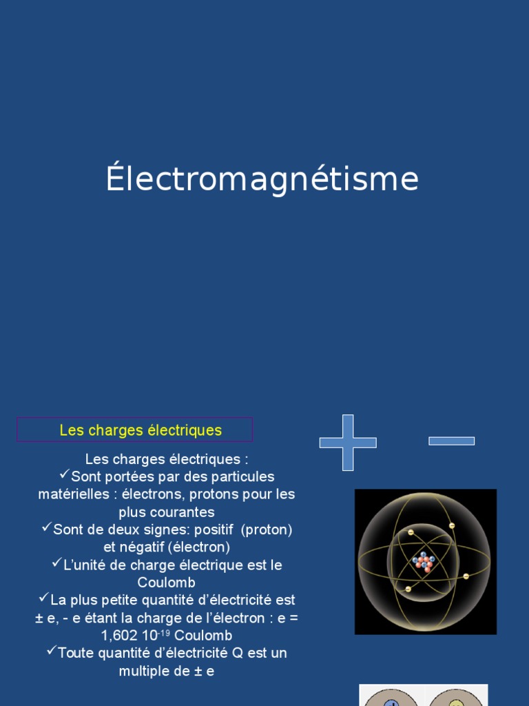 Électromagnétisme et Charges Électriques | PDF | Champ magnétique ...
