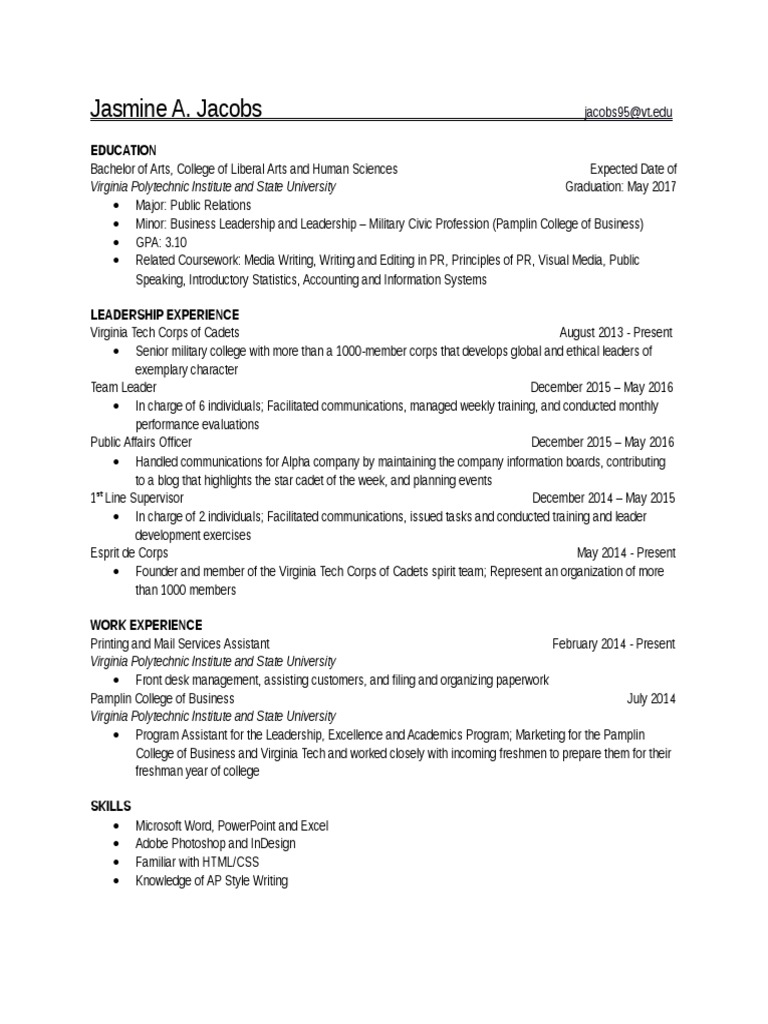 Portfolio Resume | PDF