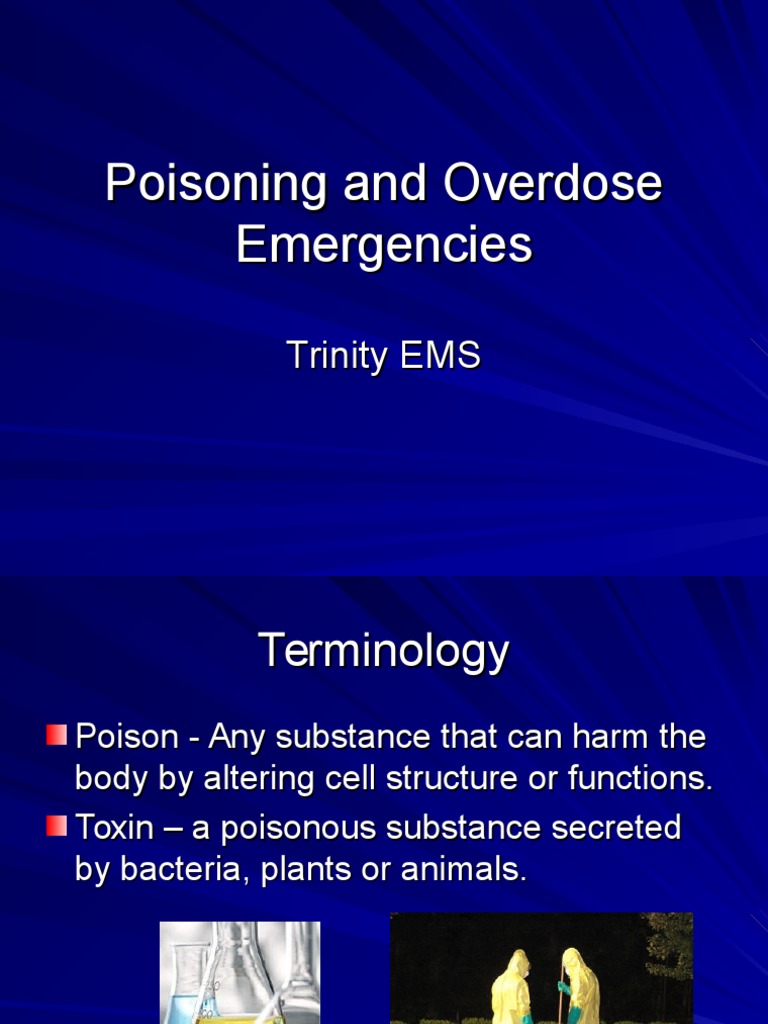 Poisoning and Overdose Emergency Guide | PDF | Vomiting | Nausea