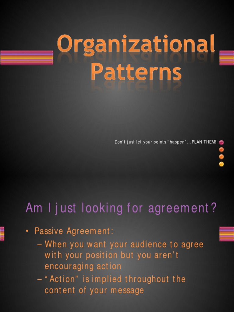 Persuasive Organizational Patterns | PDF