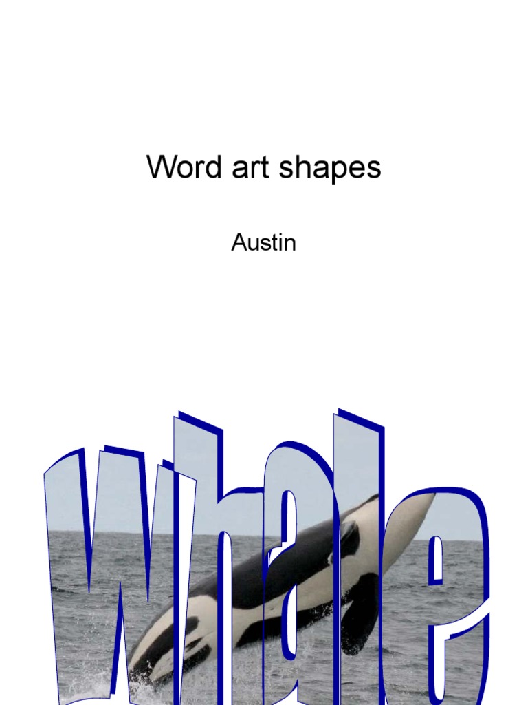 Creative Word Art Shapes Guide | PDF