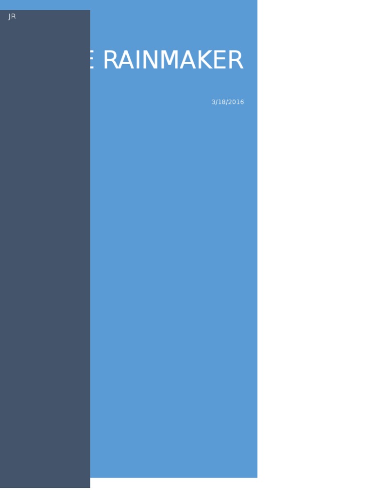 The Rainmaker | PDF | Justice | Crime & Violence