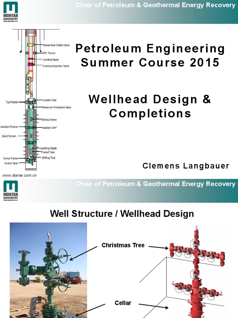 Petroleum Engineering Summer Course 2015 Wellhead Design & Completions ...