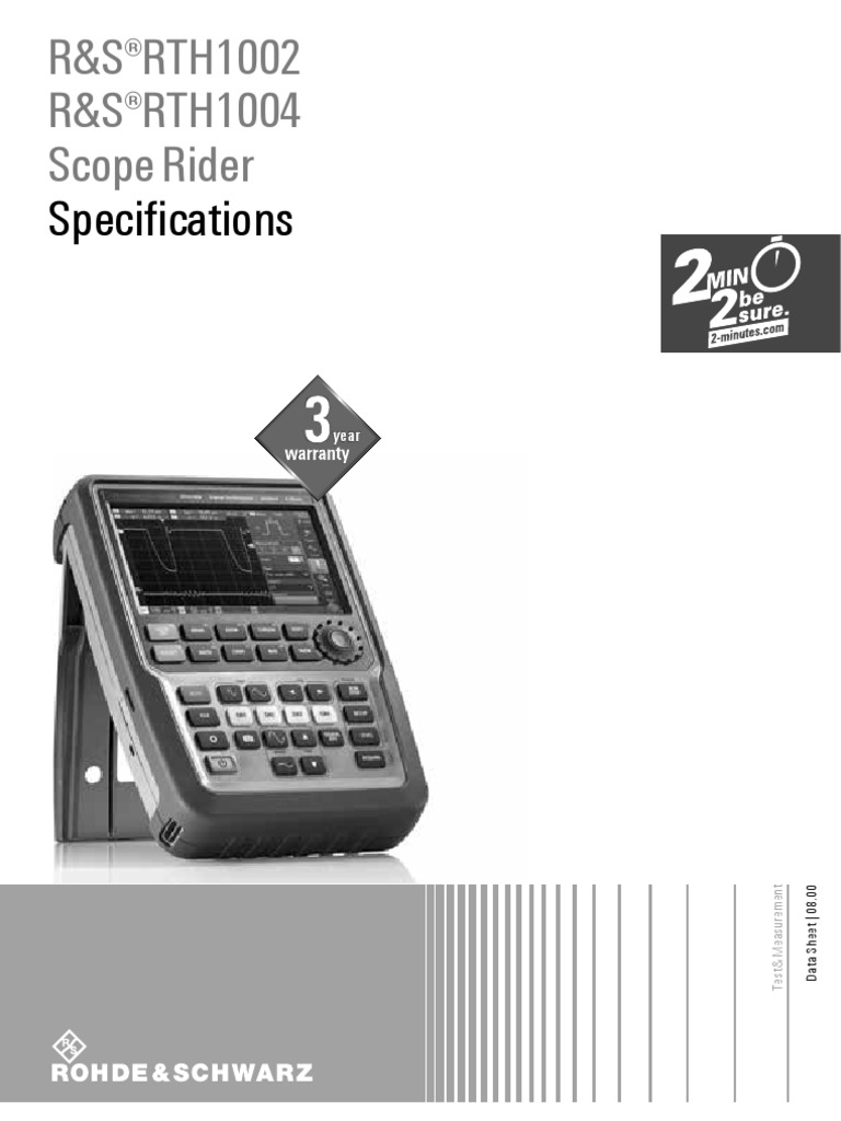 RTH Specifications | PDF | Sampling (Signal Processing) | Electronics