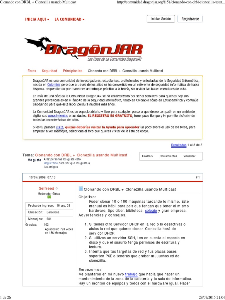 Clonando Con DRBL + Clonezilla Usando Multicast | PDF | Windows XP ...