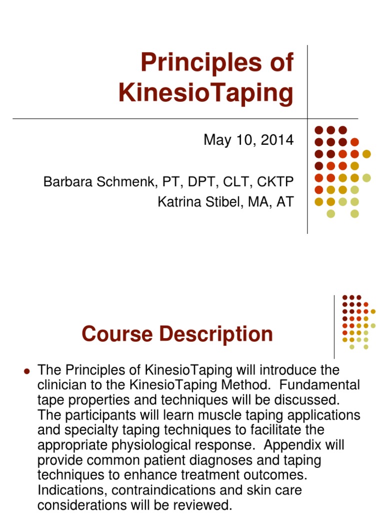 Principles of Kinesio Taping Explained | PDF | Swimming (Sport) | Muscle