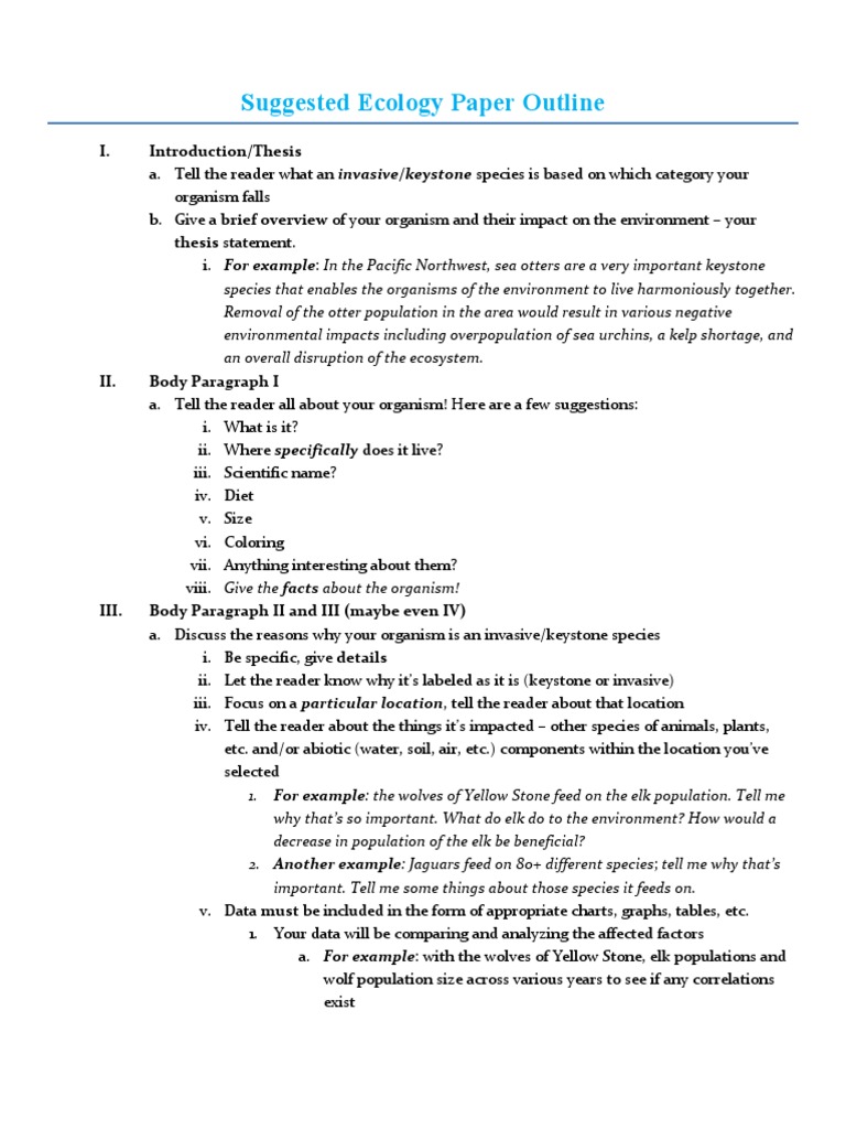 Invasive and Keystone Species Analysis | PDF | Environmental Social ...