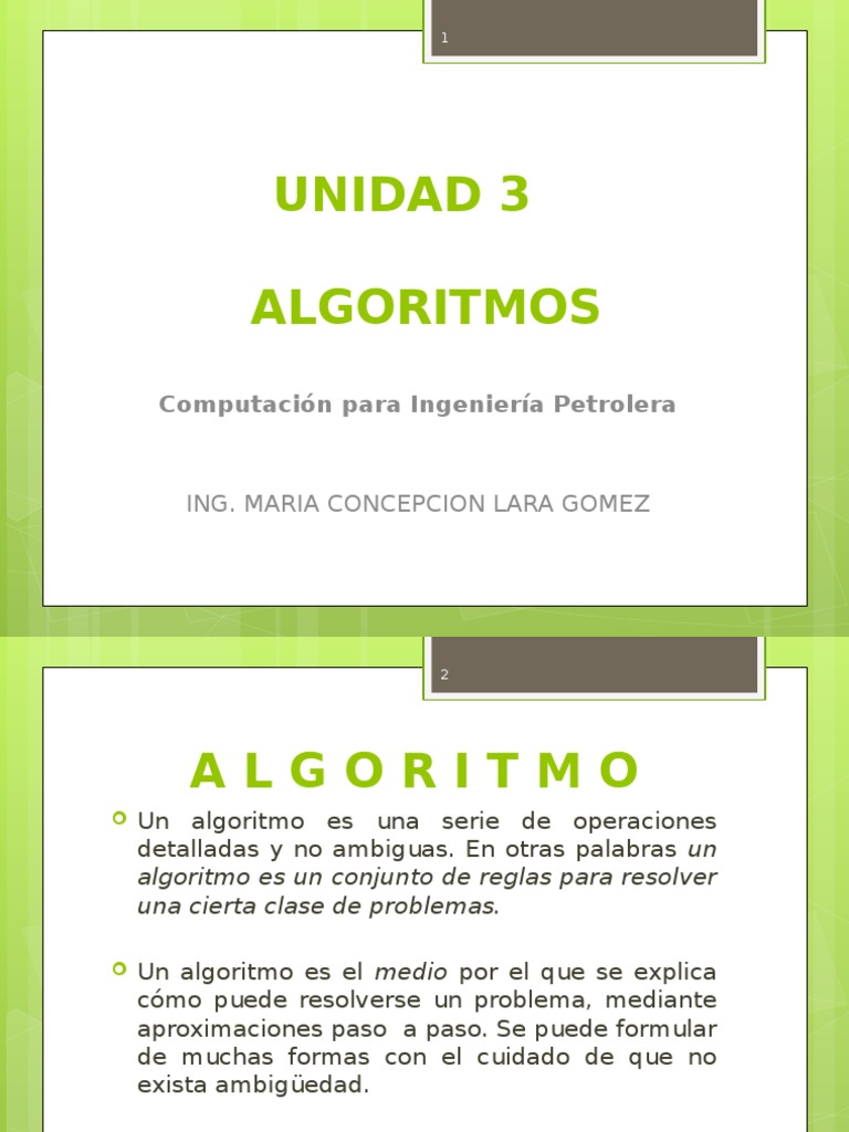 Algoritmo Diapositivas, Presentacion | PDF | Algoritmos | Lenguaje de programación
