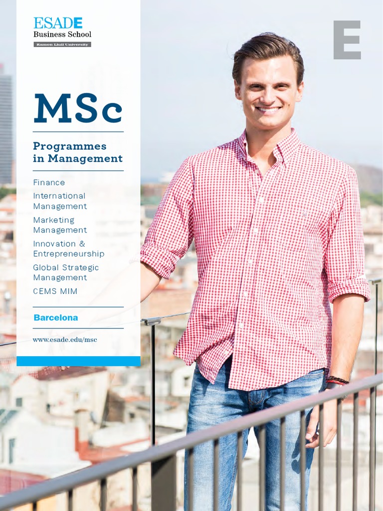 ESADE MSC Brochure 2015 | PDF | University And College Admission ...