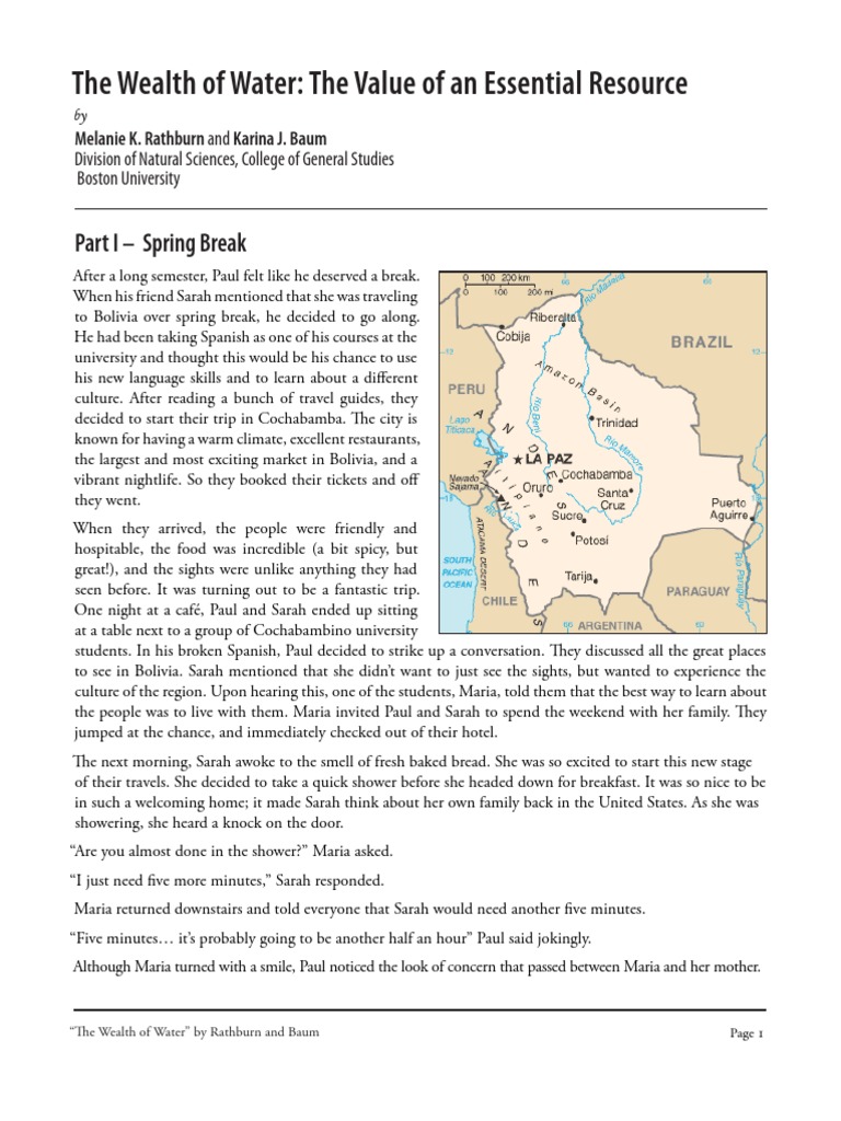 3 - Wealth of Water Case Study PDF | PDF | Water Use | Bolivia