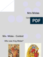 Mrs Midas by Carol Ann Duffy | PDF