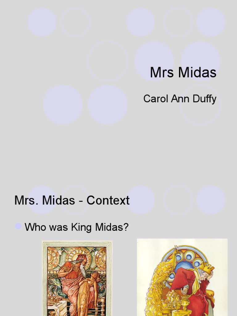 Mrs Midas Carol Ann Duffy | PDF | Tutankhamun | Poetry