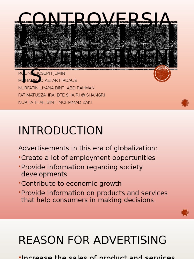 Controversial Advertisements | PDF | Minstrel Show | Advertising