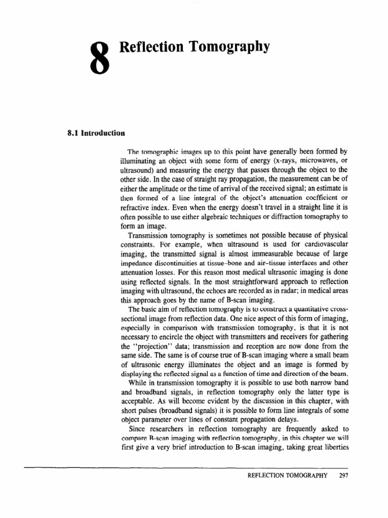 Reflection Tomography 297 | PDF | Tomography | Medical Imaging