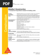 SikaFlex 1A Product Data Sheet | PDF | Concrete | Water