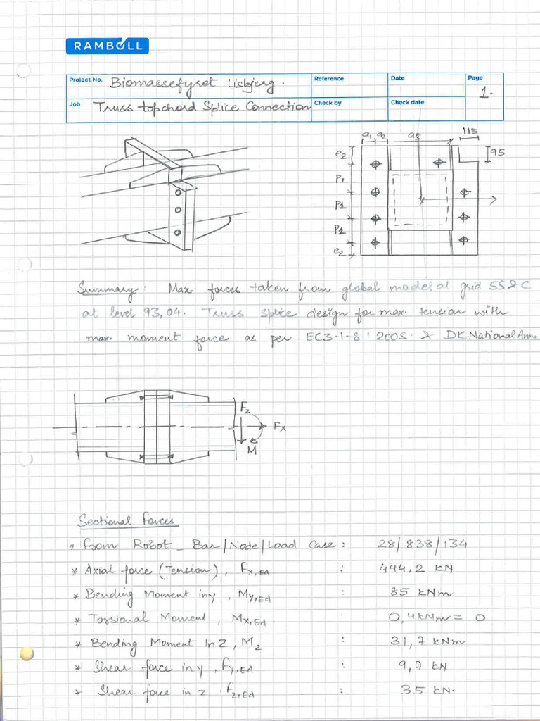 Truss Top Chord Splice Connection | PDF