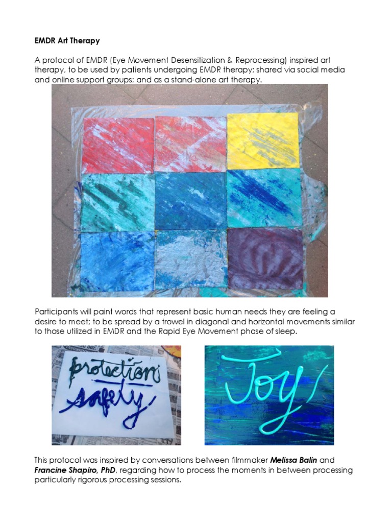 EMDR Art Therapy | PDF | Eye Movement Desensitization And Reprocessing ...