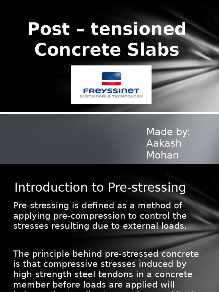 Post - Tensioned Concrete Slabs | PDF | Prestressed Concrete | Building ...