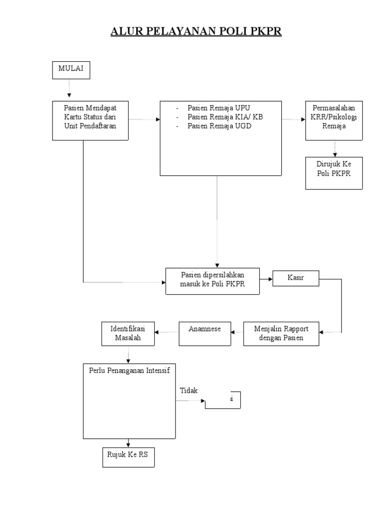 Alur Pelayanan Unit PKPR | PDF | Sains & Matematika