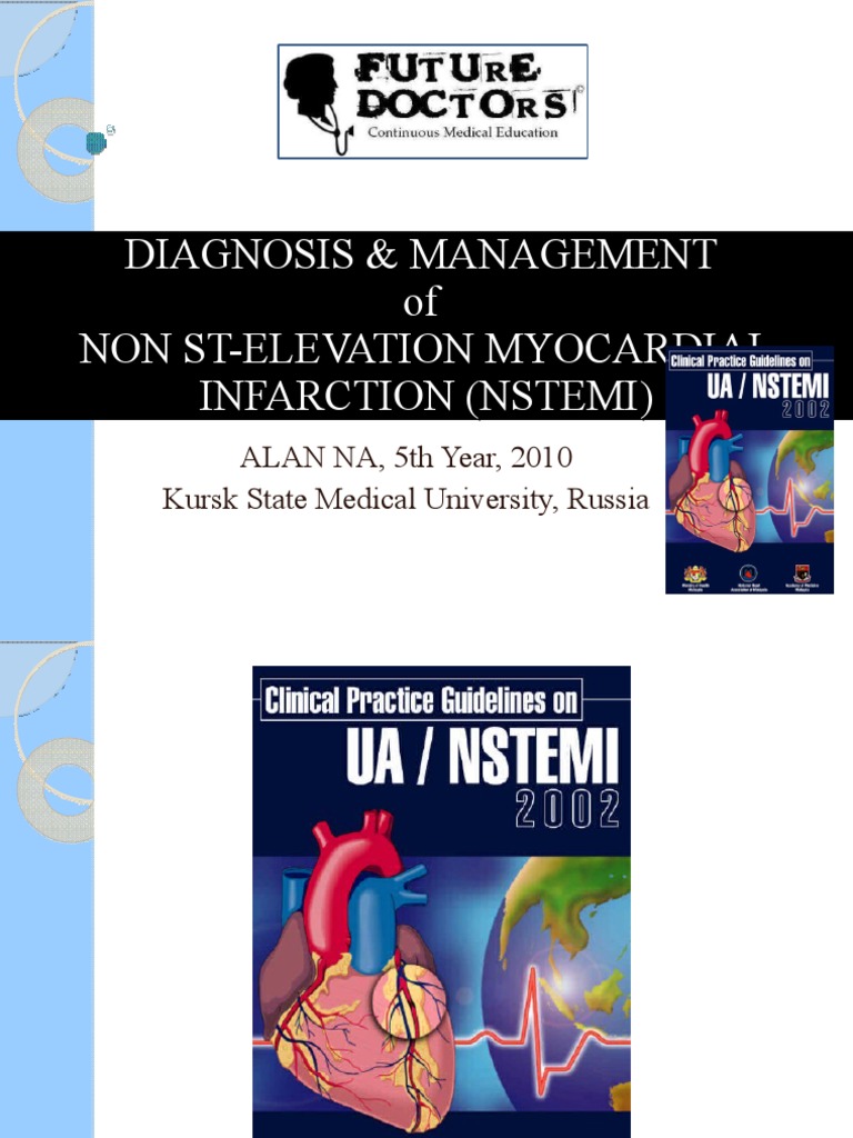 Diagnosis & Management of Nstemi | Myocardial Infarction | Medical ...