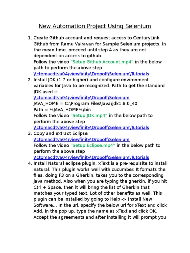 Steps To Create BDD Automation For Web Application Using Selenium | PDF ...