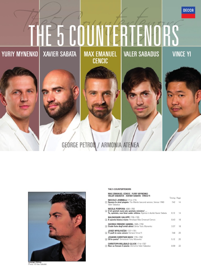 The 5 Countertenors PDF | PDF | Singing | Vocal Music
