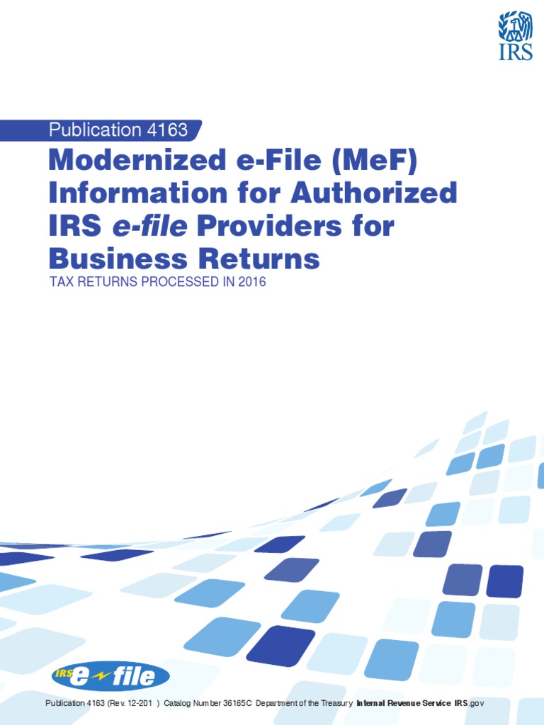 Modernized E-File (MeF) | PDF | Internal Revenue Service | Irs Tax Forms