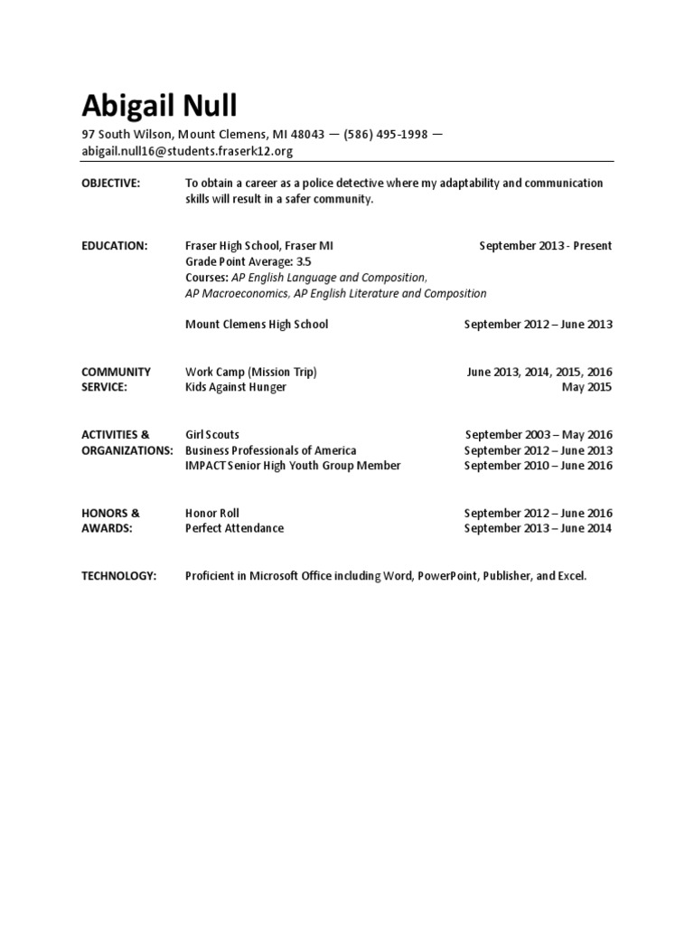 Resume - Sample 2 | PDF