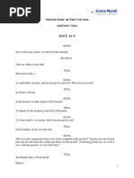 Twelfth Night - Viola's Ring Speech | PDF