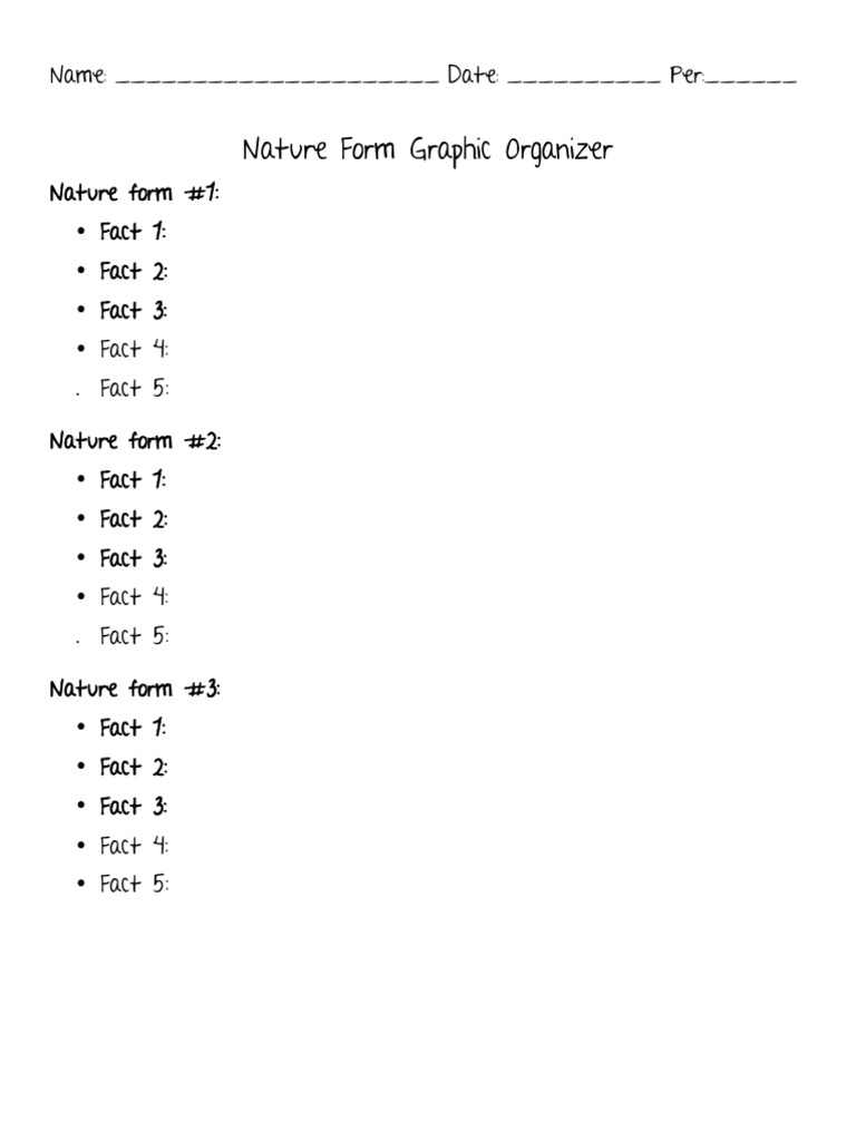 Biome Graphic Organizer Template | PDF