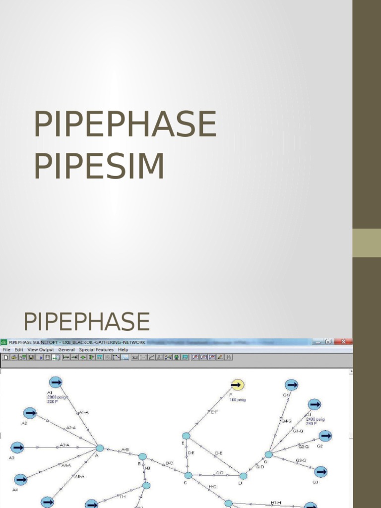 Pipephase y Pipesim | PDF | Sistema de información geográfica | Petróleo