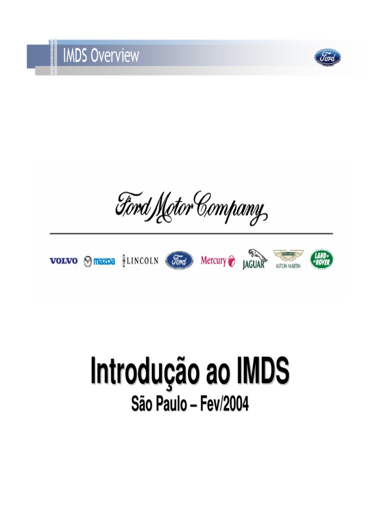Manual IMDS Ford | PDF | Ford Motor Company | Matéria