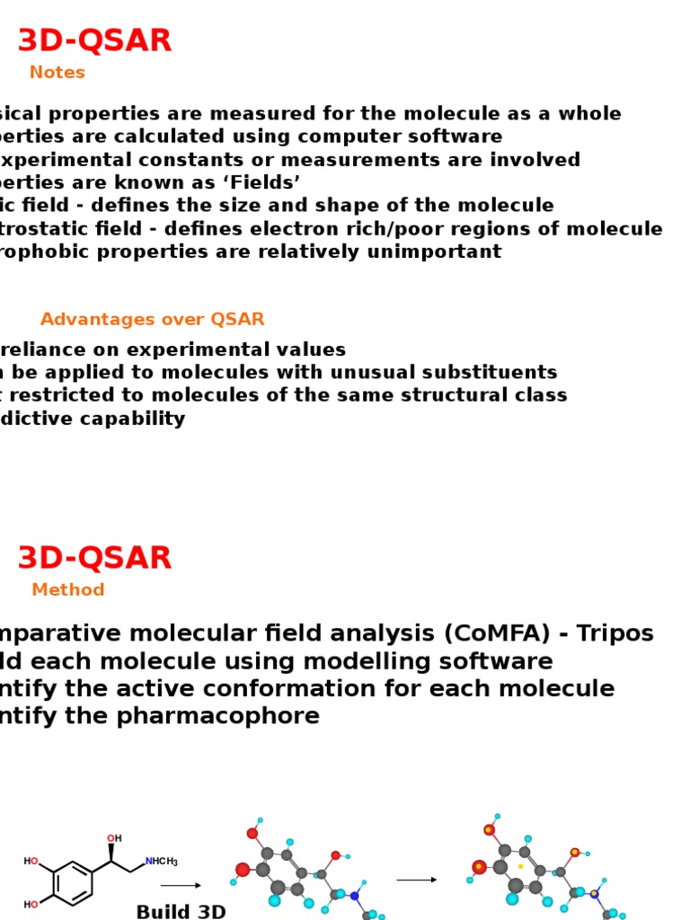 3D QSAR | Quantitative Structure–Activity Relationship | Conformational ...